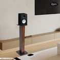 34in Pair Modern Rectangular Bookshelf Speaker Stands, 66.14lbs Studio ...