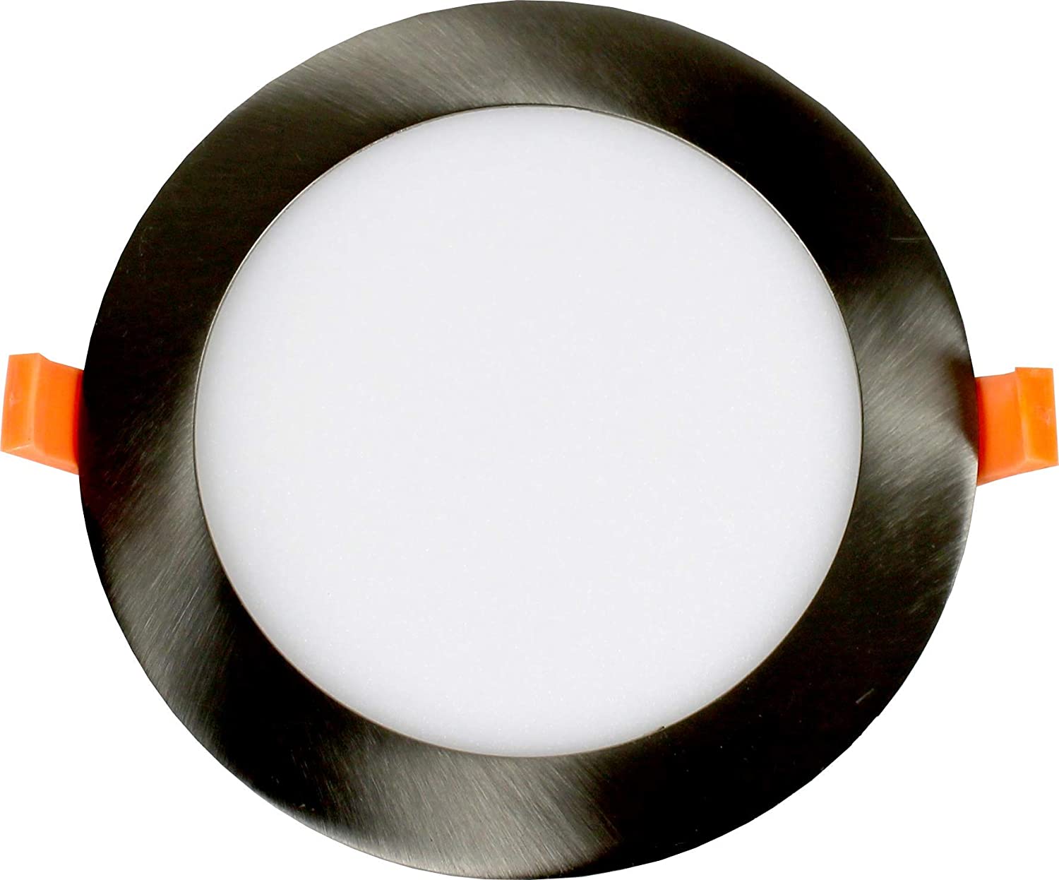 8 inch 18W LED Panel Recessed Light Fixture Nickel (6 Pack) - Walmart.com
