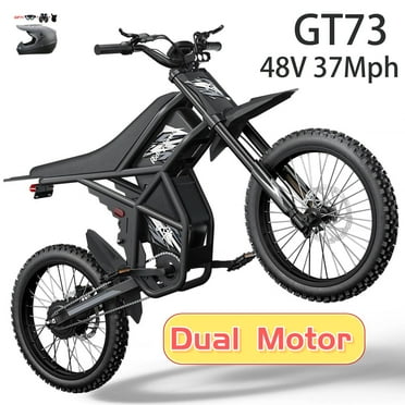 GT73 PRO 338 NM Electric Dirt Bike for Adults,3000W(Peak)Dual Motor 50Mph Max Speed,60V 50MPH 36 ...