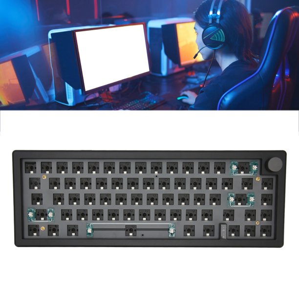 67 Keys Hotswap Keyboard Kit, DIY 65% Keyboard With Knob, 3 Mode ...