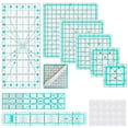 6Pcs Professional Patchwork Ruler Set Clear Acrylic Quilting Ruler for ...