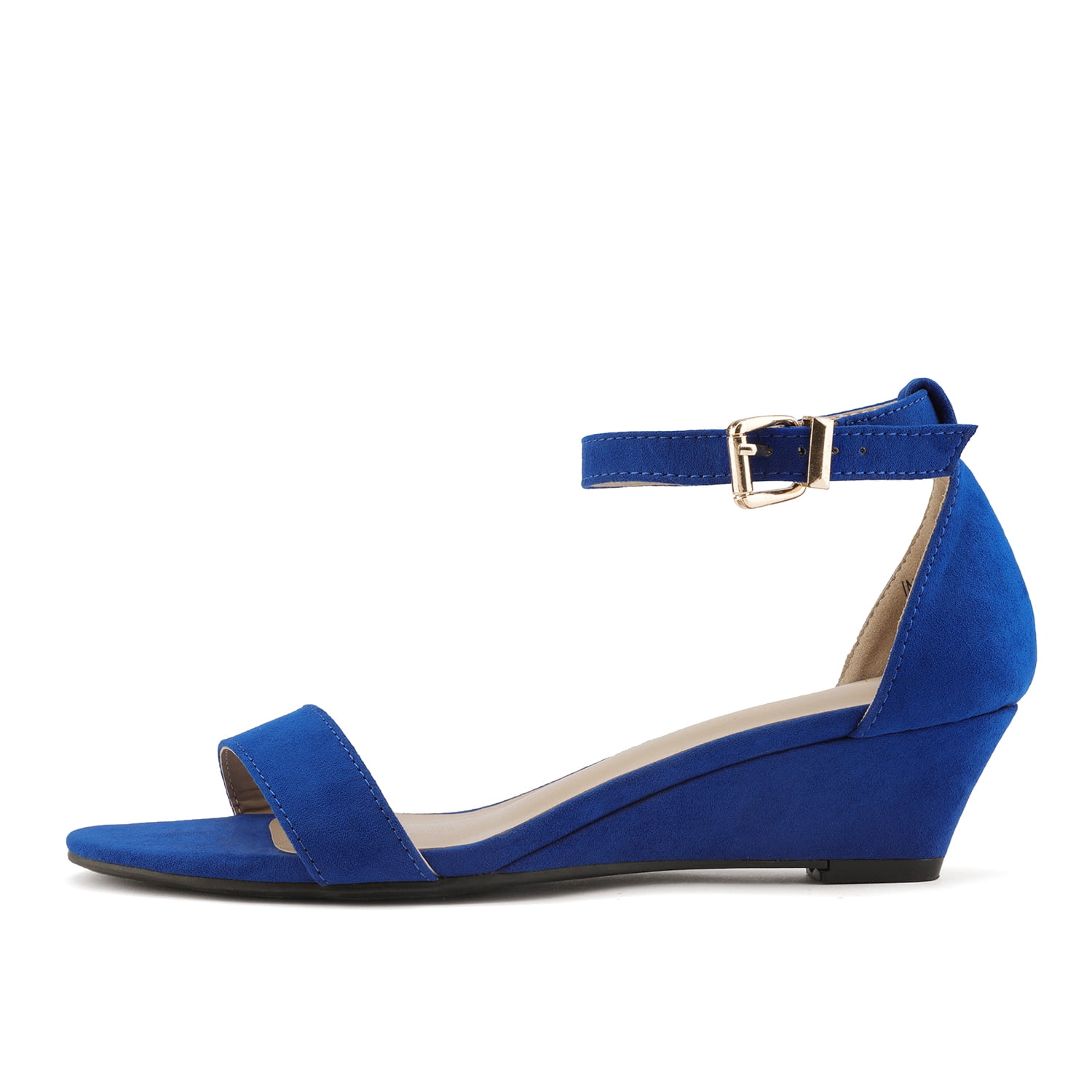Royal Blue Wedge Heels