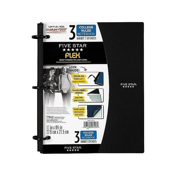 Five Star 3 Subject Notebook 8 5 X 11 08126 Walmart Walmart five-star-3-subject-notebook-8-5-x-11-08126-walmart-walmart