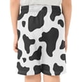BZSMCE Adjustable Drawstring Casual Shorts With Cow Pattern Pattern ...