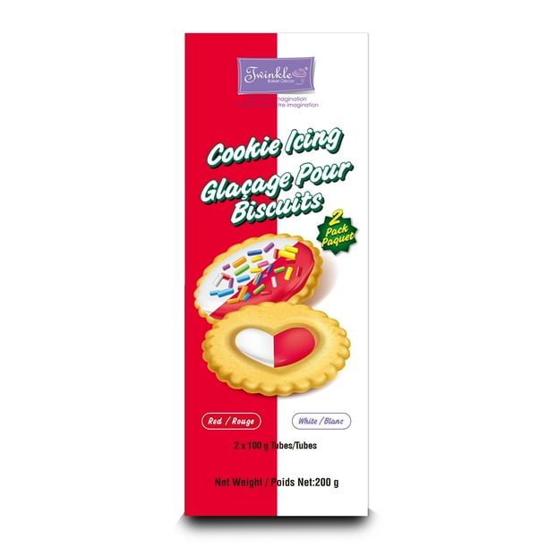 Red & White Cookie Icing 2 Pack 200g, COOKIE ICING 2PK RED_WHITE 200g ...