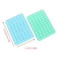 (blue) 66 Holes Candy Fudge Silicone Mold Mini Chocolate Ice Cube Tray ...