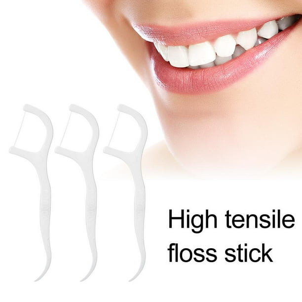 FLAMEEN Cleaning Dental Floss,150pcs Portable Teeth Stain Removal Floss ...