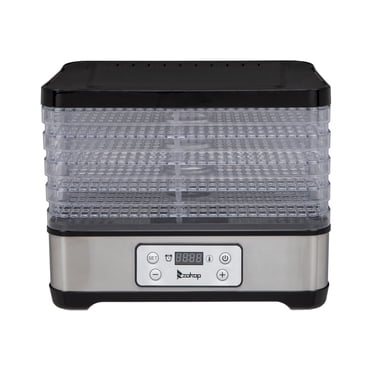 Big Bite Stainless Steel Dehydrator w/ Chrome Plated Trays (10 tray ...