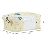 Unique Bargains 1 Pack Clothes Storage Bags Moving Bags Beige 21.5*14 ...
