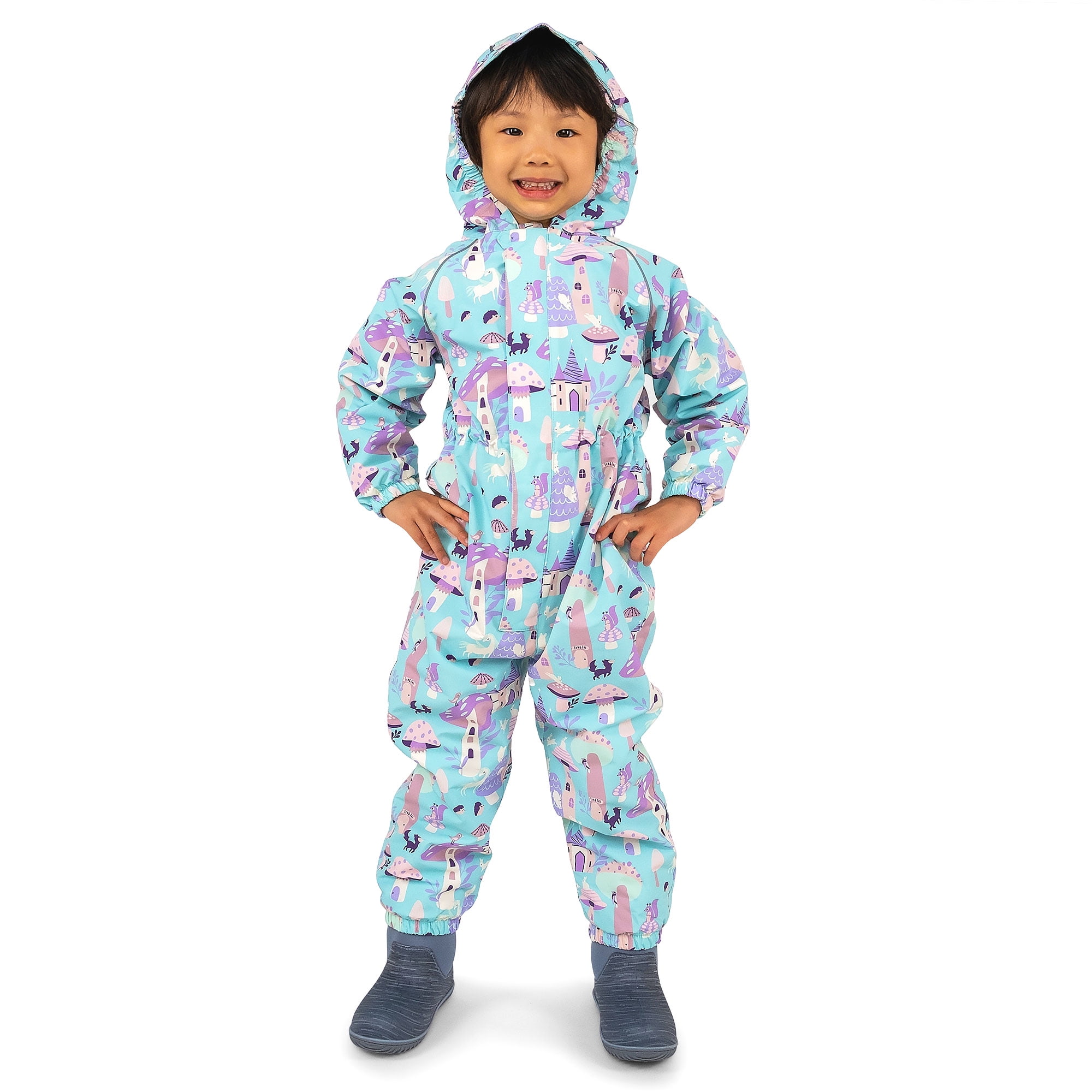 JAN & JUL Rain Suit for Girls, Waterproof Fleece-Lined (Cozy-Dry ...