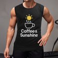 Coffee And Sunshine Men's Sleeveless Muscle Shirt Cotton Tank Top for ...