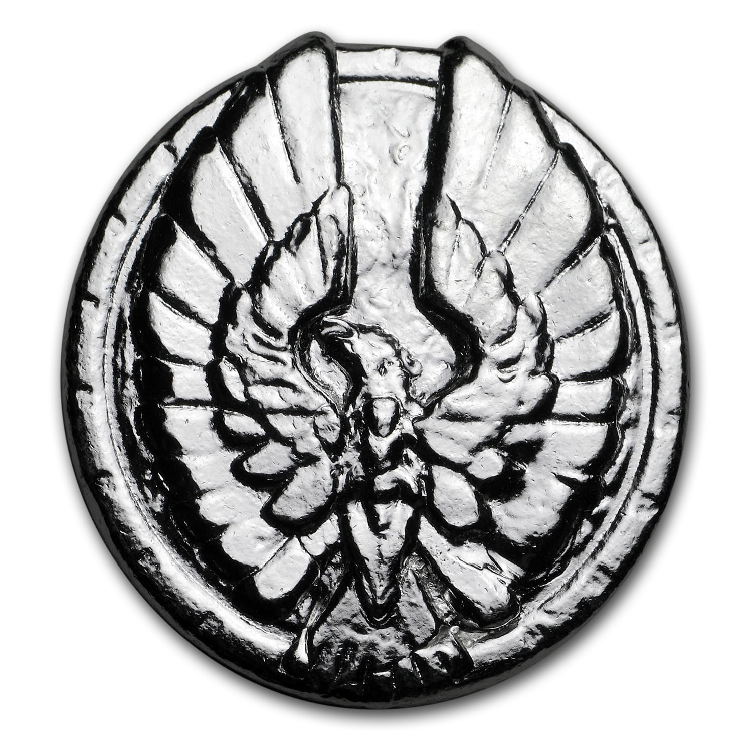 3 oz Hand-Poured Silver Round- Phoenix - Walmart.com