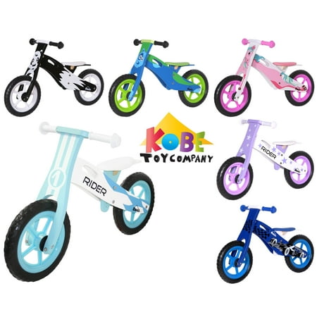 KOBE Wooden Balance Running Bike - Birch Wood No Pedals - Perfect ...