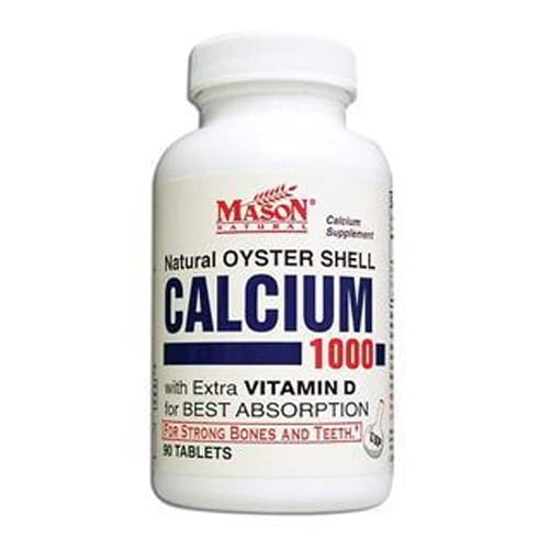 Mason Natural Oyster Shell Calcium 1000 Tablets - 90 Ea - Walmart.com