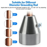 Ground Rod Driver ,Heavy-duty Steel Hammer Cap for Driving grounding ...