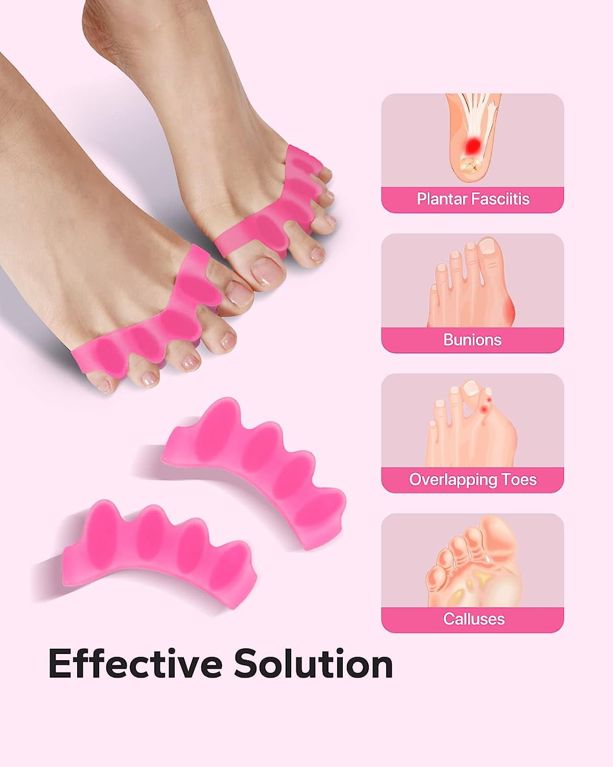 Toe Separators (4 Count), Toe Spacers, Toe Straighteners, and Toe ...