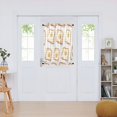 Bread Eggs Pattern Door Curtain Sheer Privacy Light Filtering Window ...