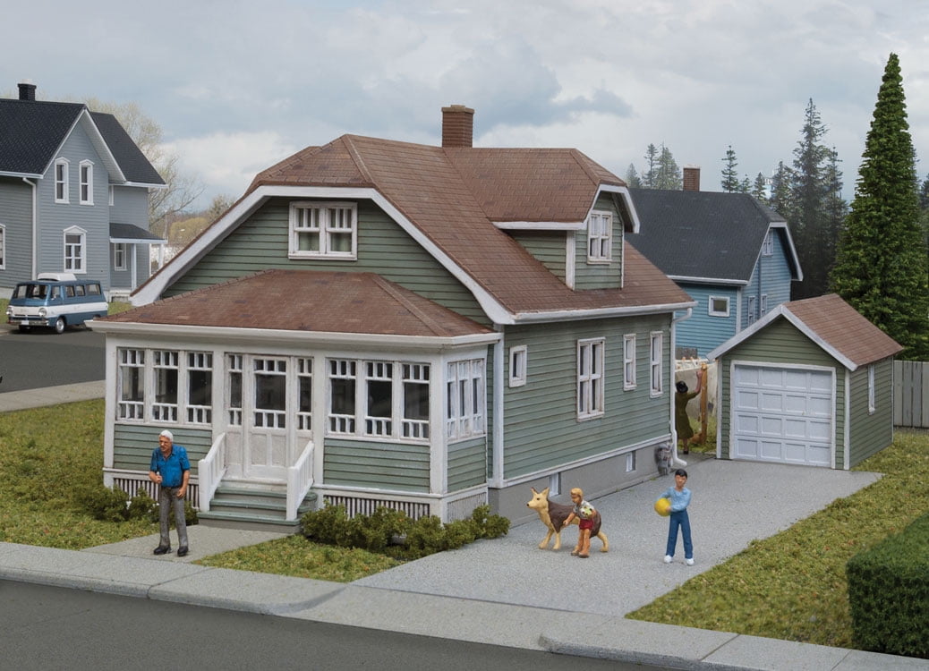 Walthers Cornerstone HO Scale Building Kit Updated American Bungalow ...