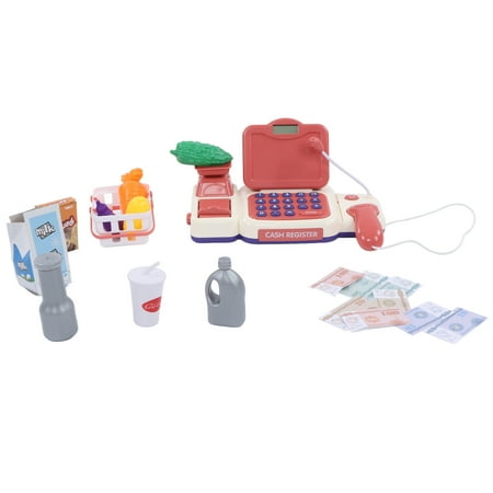 Cash Register Toy, Simulation Cashier Playhouse Pretend Play Toy With ...