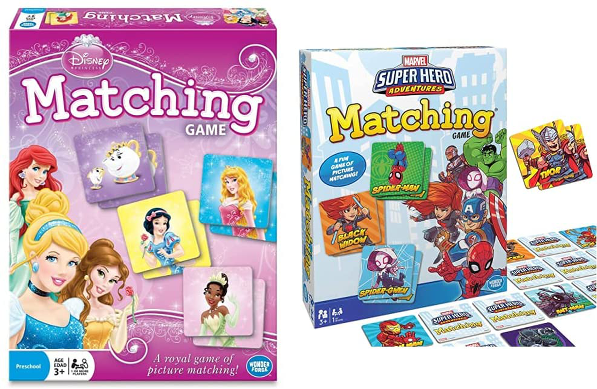 Wonder Forge Disney Classic Characters Matching Game for Boys & Girls ...
