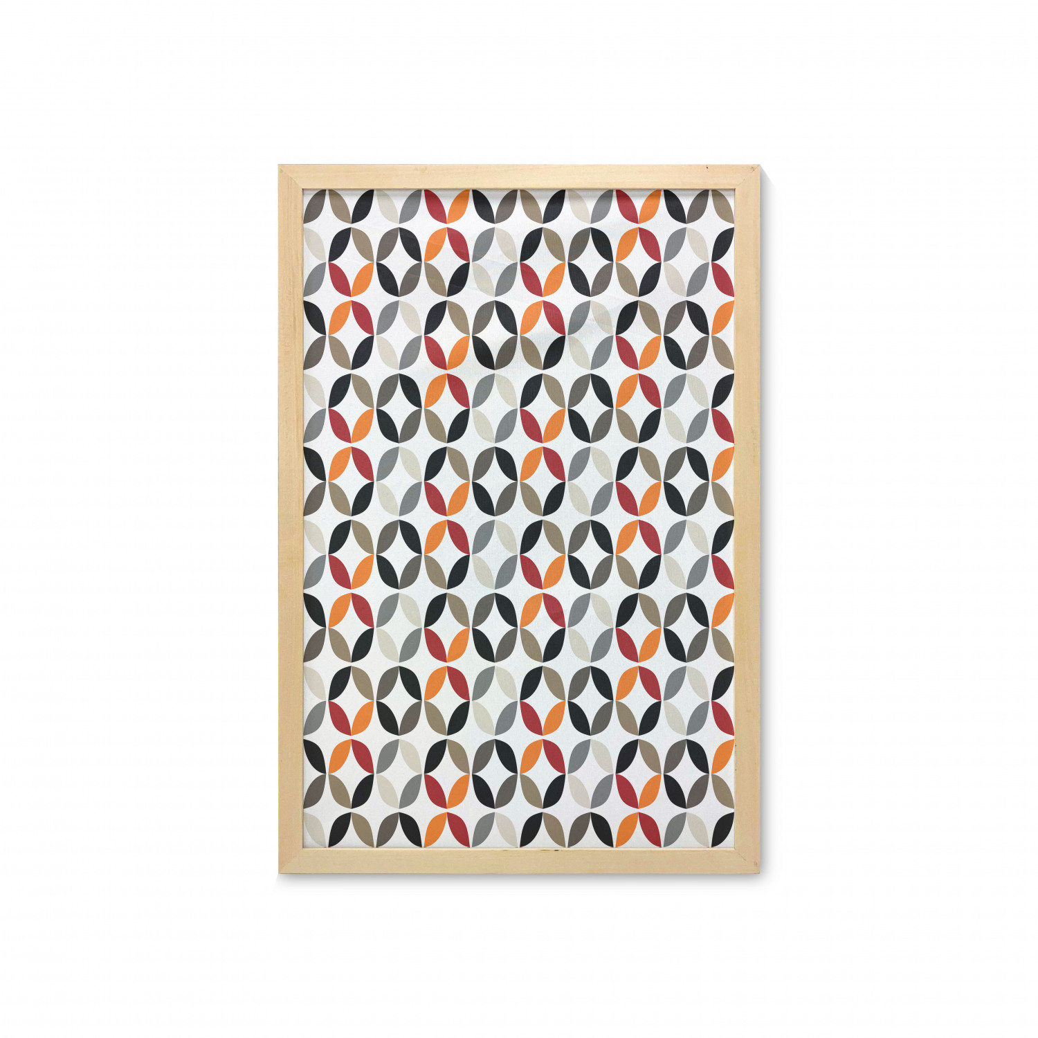 Geometric Circle Wall Art with Frame, Dimensional Ring Forms Series ...