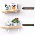 Floating Shelf Bracket 6 Inch, 4 Pack Heavy Duty Shelf Brackets, Black ...