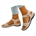 Women Sandals For Casual Wear And Beach Open Toe With Hook And Loop ...
