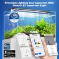 Bluetooth LED Aquarium Light with APP Control, 3 Modes for 24-30 Inch ...