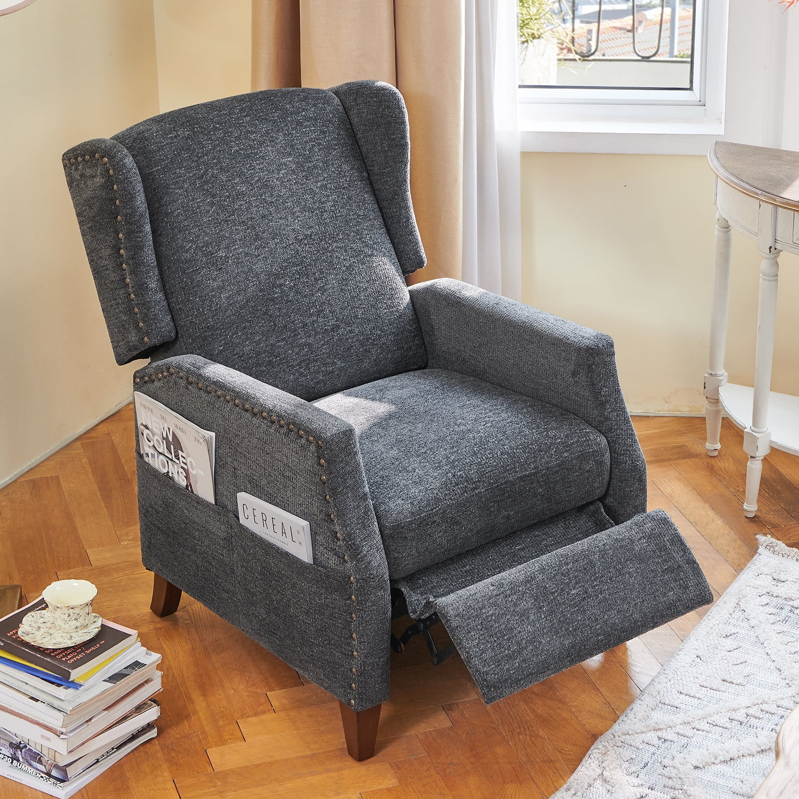 Click here for Malol Wingback Pushback Recliner Chair With Storag... prices