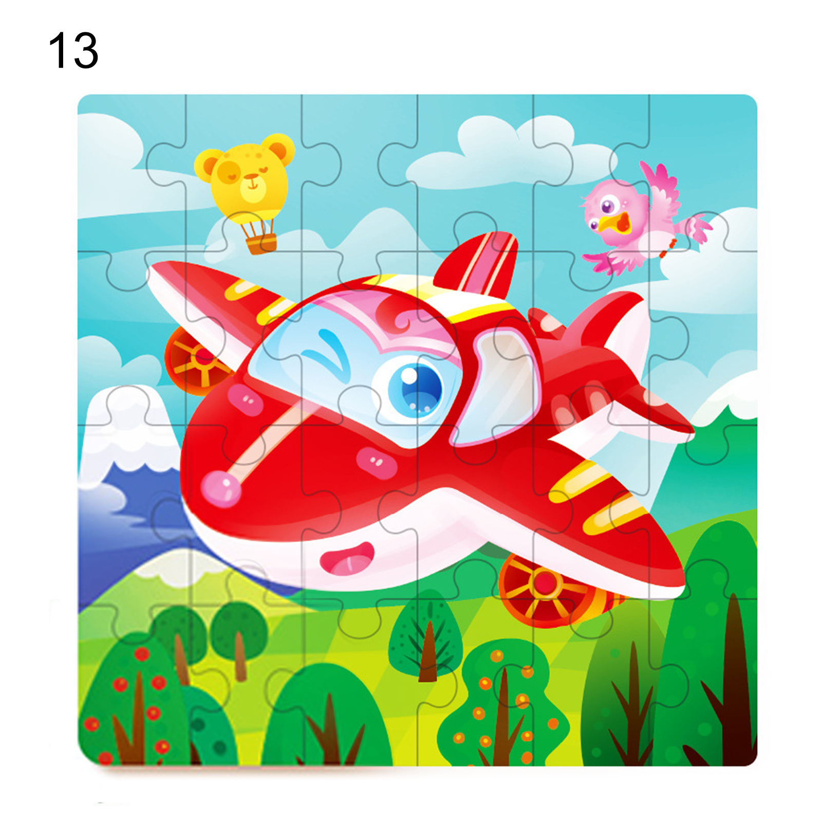 Animal Pattern Jigsaw Puzzle Toy Set - 24pcs for Logical Thinking ...