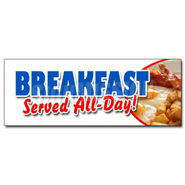 SignMission D-12 Breakfast Served All Day 12 in. Breakfast Served All ...