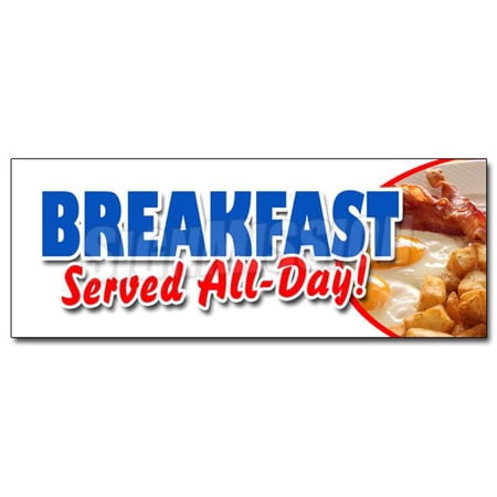 SignMission D-12 Breakfast Served All Day 12 in. Breakfast Served All ...