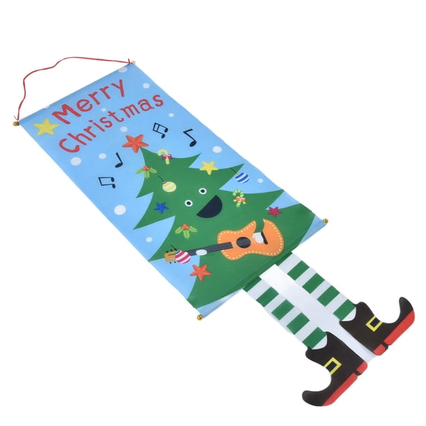 Pancarta de letrero navideño, pancarta de puerta con temática navideña ...