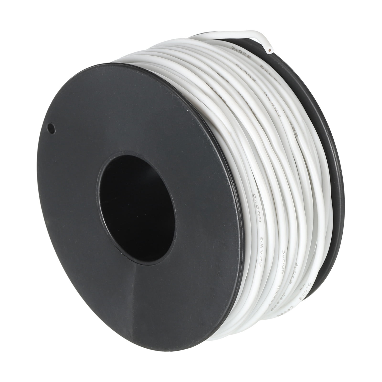 Cable de Silicona 22AWG Unique Bargains Blanco Carrete 30m Eléctrico ...