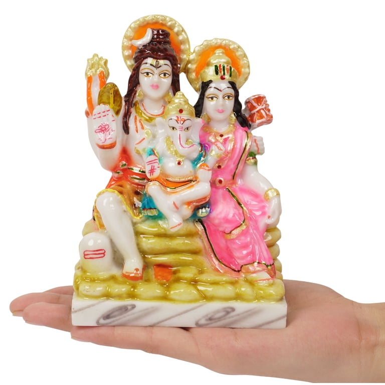 Shiva Parvati Ganesh Statue