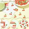 1 Box 60Pcs Enamel Cherry Charms Cherries Charms Bulk Alloy Vintage Red ...