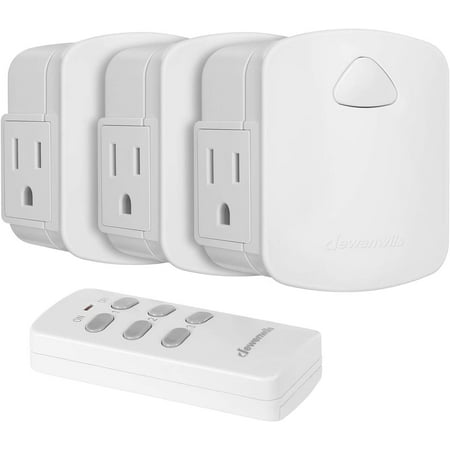 Dewenwils Indoor Wireless Remote Control Outlet, Electrical Plug in ...