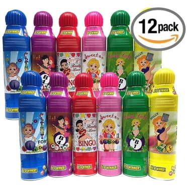 Super Bright Fluorescent 4oz Bingo Daubers Stamper Set- 9 Colors ...