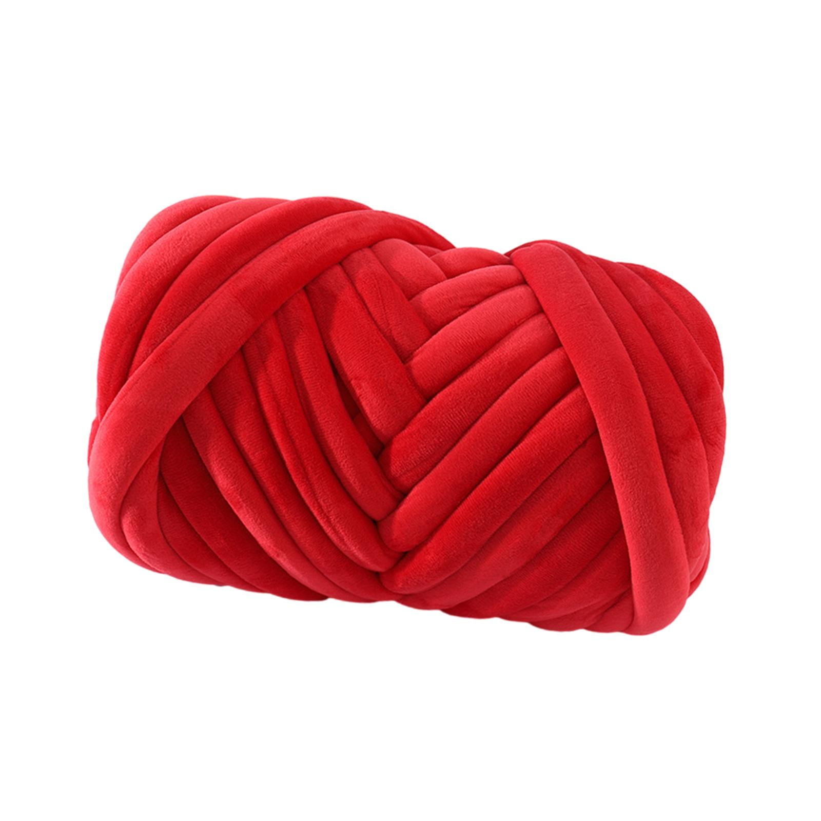 Click here for Shangren Jumbo Velvet Red Chunky Yarn  131.23ft Le... prices