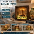 Coastal Lighthouse Sea Glass Shadow Box Night Light, DIY Handmade Art ...