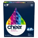 Cheer Powder Laundry Detergent, Fresh Clean, 80 Loads 112 oz - Walmart.com