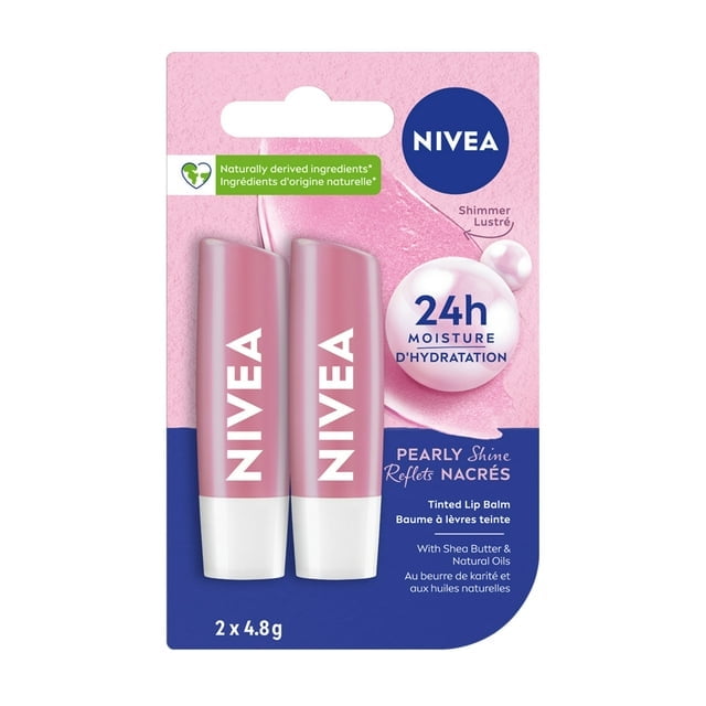 Click here for Nivea Pearly Shine 24h Moisture Lip Balm Sticks  D... prices