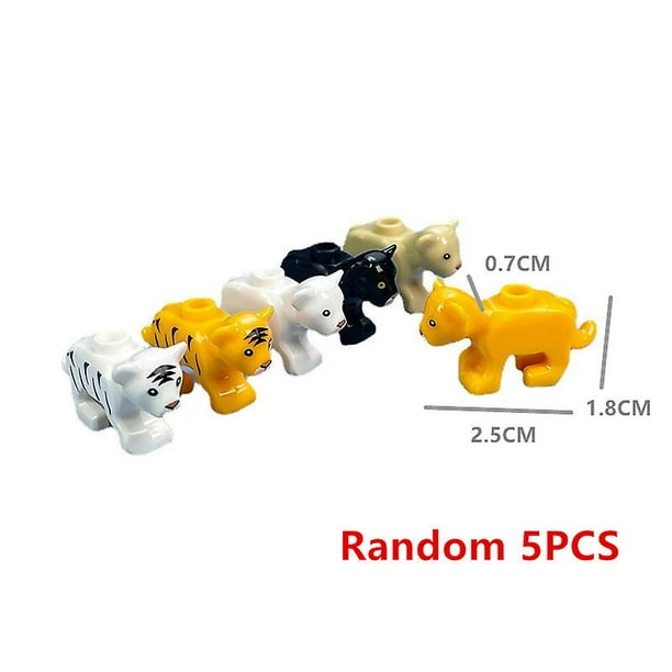 Moc City Animals Zoo Parts Building Blocks Leopard Owl Tiger Bear ...