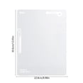 A4 Rotating Binder Folder with Double Rings, Transparent Frosted ...