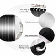 72x78 Inch Shower Curtain Black Ombre Bathroom Decor, Waterproof Fabric ...