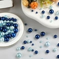 400Pcs Navy&Light Blue Pearl Vase Filler Beads, No Hole Faux Pearls ...