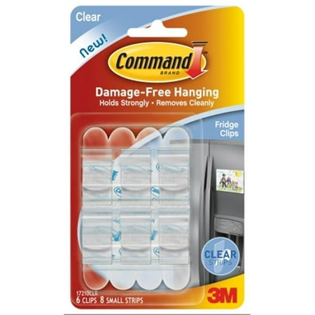 3m 17210CLR Clear Command Refrigerator Clips 6 Count | Walmart Canada