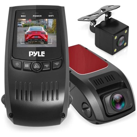 Pyle PLDVRCAM74 Dash Cam Rearview DVR Monitor - 1.5” Digital Screen ...