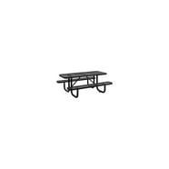 LifeYard 8' Rectangular Metal Picnic Table, 96" L x 62" W, Expanded ...