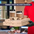 [600 Pack] Pulp Fiber Drink Carrier Tray Biodegradable 2 Cup Container ...